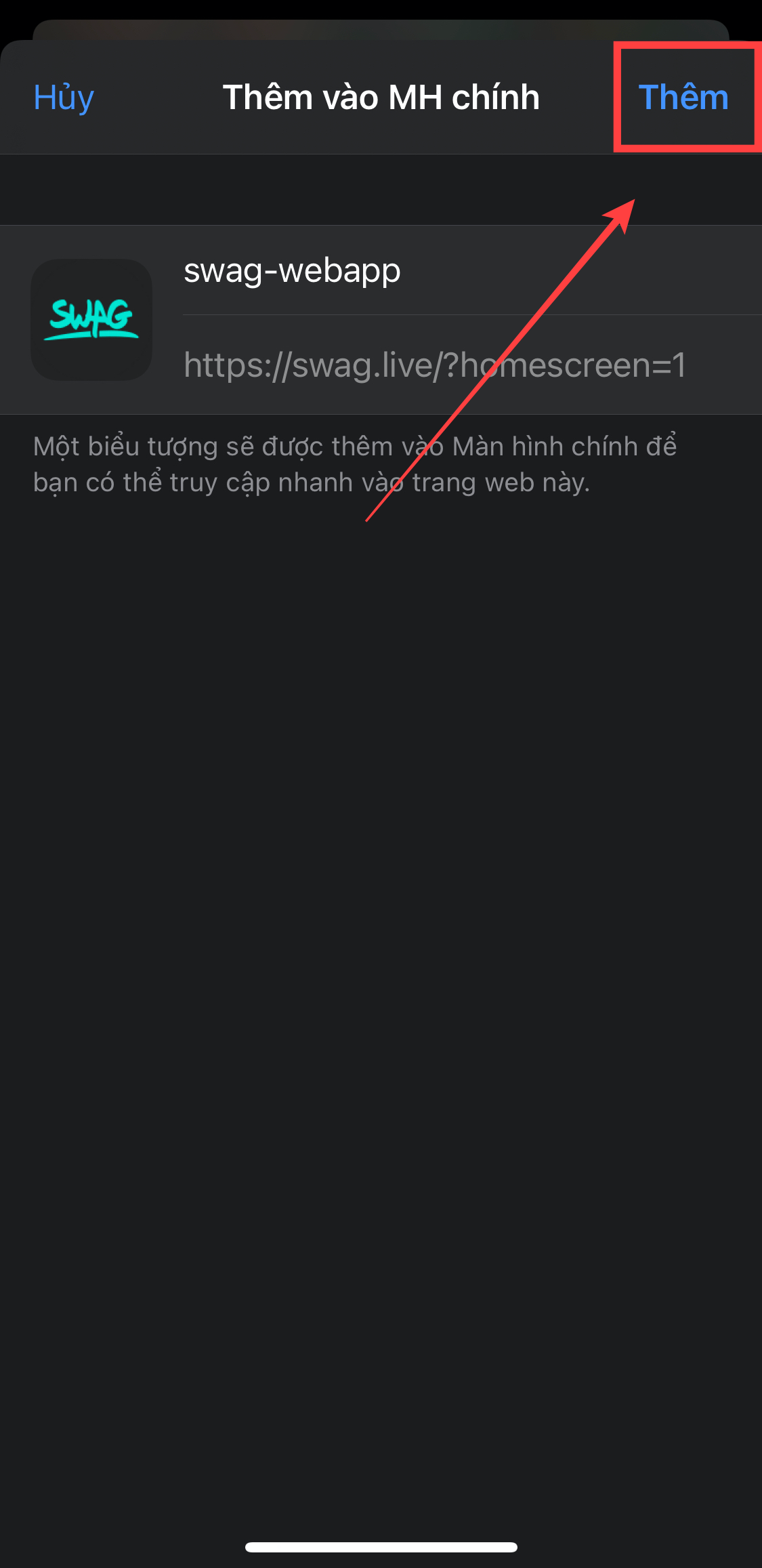 Cách thêm SWAG vào màn hình chính trên điện thoại IOS và ANDROID. Trải ...